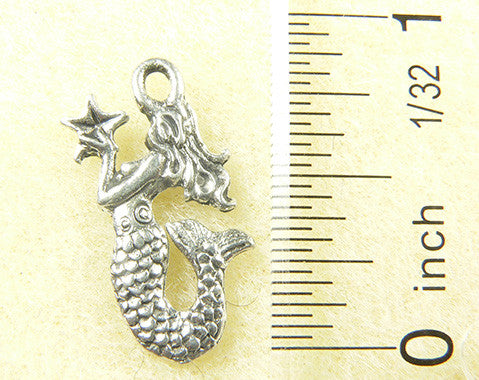 Mermaid with a star Charm - beadstore.com